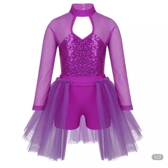 Costumes | Girls Purple Lyrical Dance Costume | Poshmark